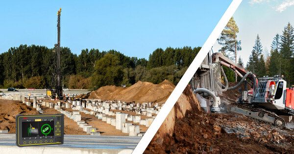 Leica Geosystems' solutions for pile drivers and drill rigs