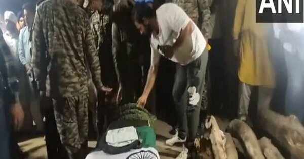 Mortal remains of Rifleman Jeevan Singh, killed in Baramulla terror ...
