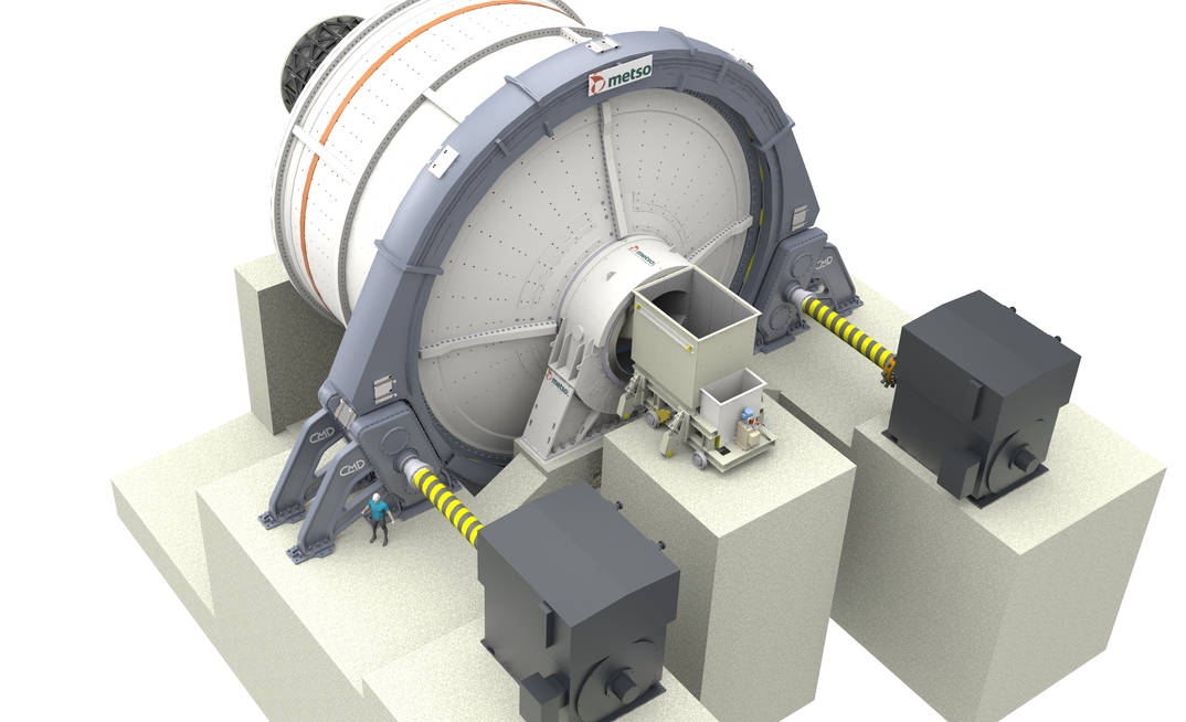 New Metso QdX4 mill drive system