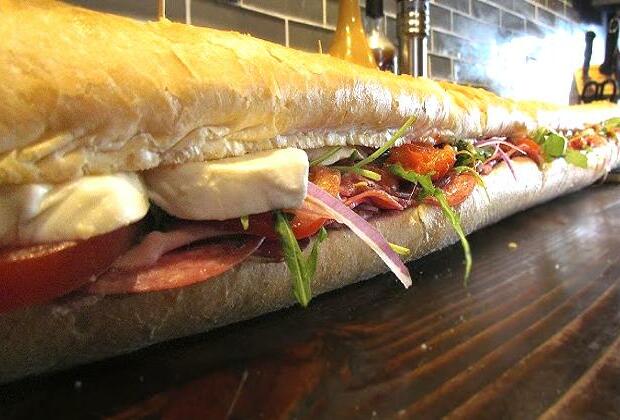 Nearly 10-foot sub sandwich made by South African restaurant
