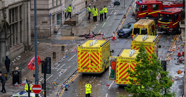 BRITAIN-LIVERPOOL-FOOTBALL CLUB-VICTORY-PARADE-CAR-INCIDENT