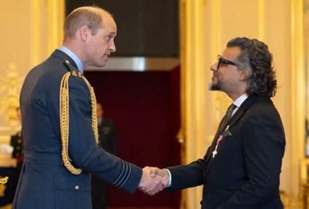 Prince William awards MBE to a Pakistani for strengthening Pakistan-UK ties
