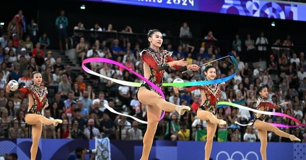 Olympics | China claims historic rhythmic gymnastics group all-around ...