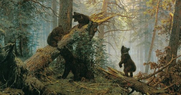 Was Morning in a Pine Forest really painted by Shishkin