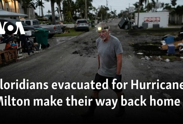 Floridians evacuated for Hurricane Milton make their way back home
