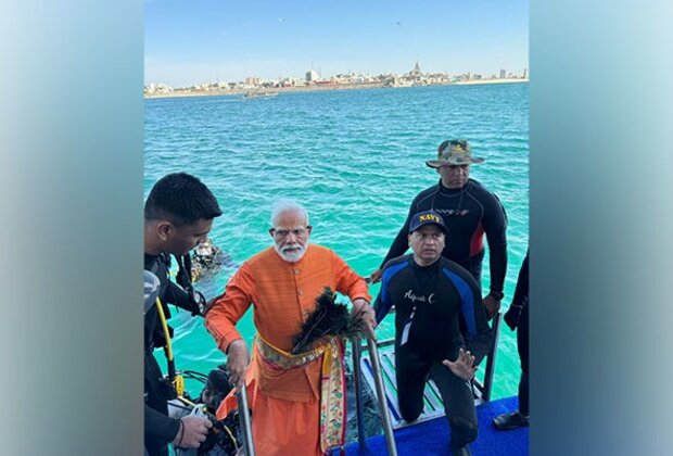 "Divine experience...": PM Modi shares pics of himself underwater in ...