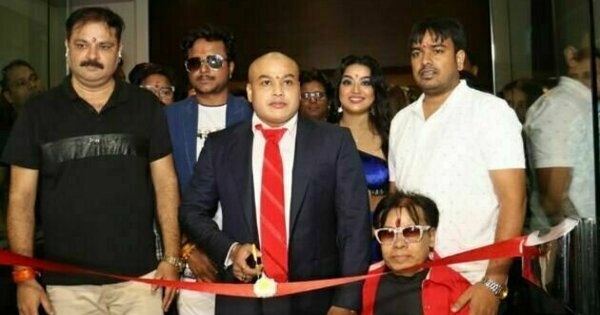 Khesari Lal Yadav inaugurated Ashok Prasad Abhishek's new production house, iEve Era Films