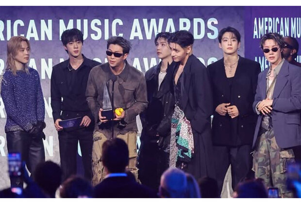 BTS returns to AMAs stage after four years with pre-taped 'Hooligan ...