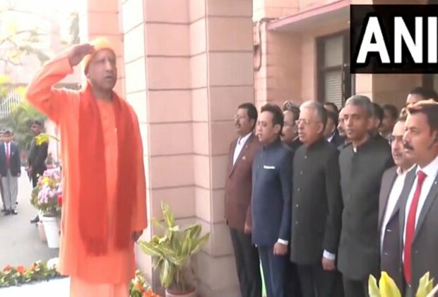 UP CM Yogi Adityanath unfurls national flag in Lucknow on 76th Republic Day
