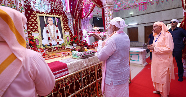 "Truly blessed": PM Modi after visiting Shri Anandpur Dham in Madhya ...