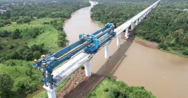 11th river bridge completed for Mumbai-Ahmedabad bullet train project over Kaveri