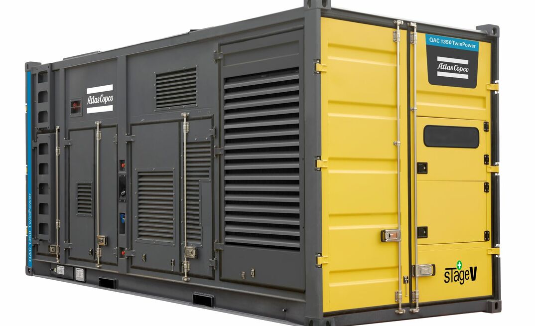 Atlas Copco introduces the Stage V compliant QAC 1350 TwinPower generator