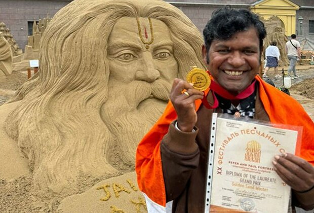 Sudarshan Pattnaik wins Golden Sand Master Award in Russia for Lord ...