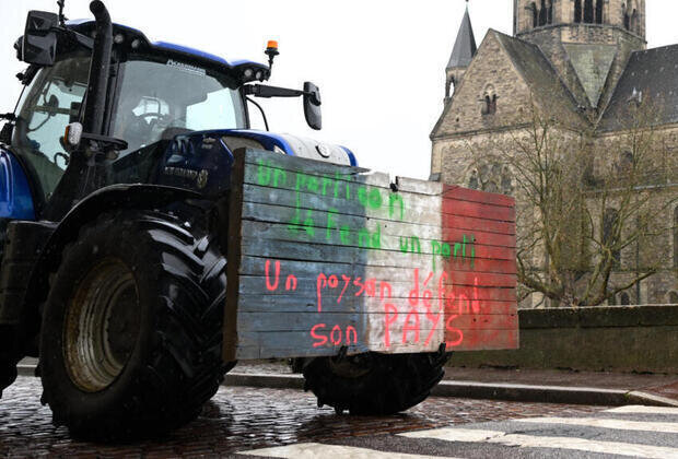 Some 350 tractors converge on Paris in latest farmers protest