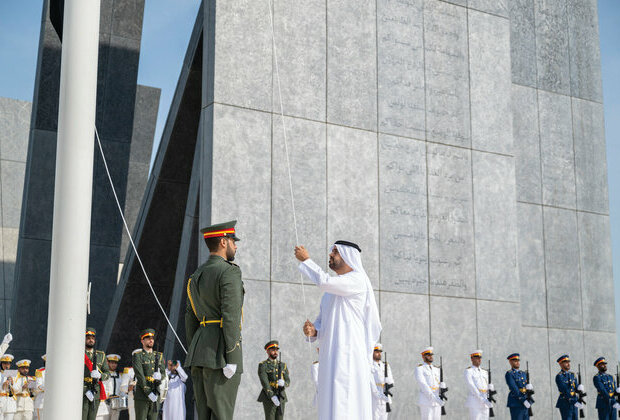 Theyab bin Mohamed bin Zayed raises UAE flag at Wahat Al Karama to mark ...