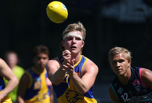 West Coast Eagles draftees lead charge in pre-season upset over ...