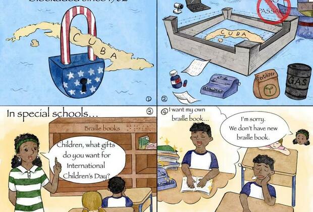 Struggle of Cuba's visually impaired children under U.S. blockade