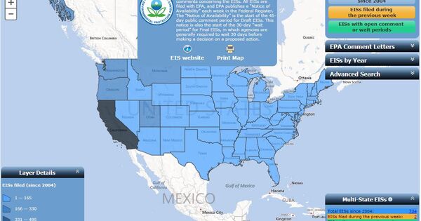EPA launches interactive EIS map