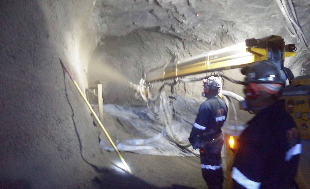 Putzmeister equipment used at Fresnillo