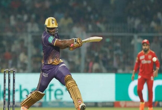 When Andre Russell gets going, that ground is simply too small for him ...