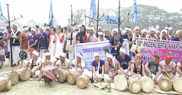 Assam: 50th Karbi Youth Festival begins with a splash of cultural colours