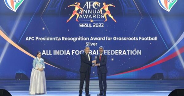 AIFF wins AFC President's Recognition Award for Grassroots Football