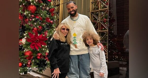 Drake shares adorable picture with his mom, son