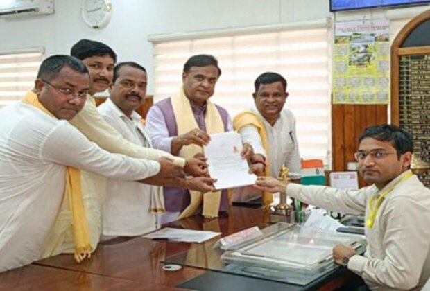 Assam CM Sarma rallies support for BJP's Kripanath Mallah as he files ...
