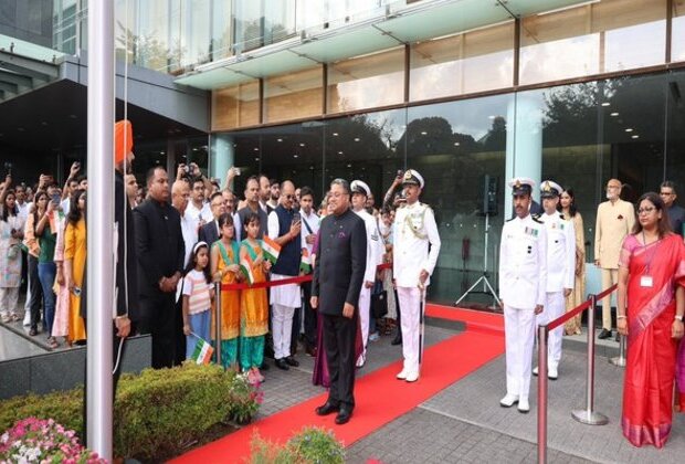 Indian Envoy Sibi George hoists Tiranga in Japan on 78th Independence Day