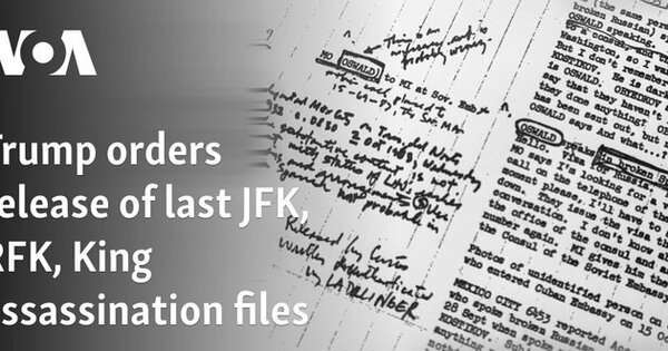 Trump orders release of last JFK, RFK, King assassination files