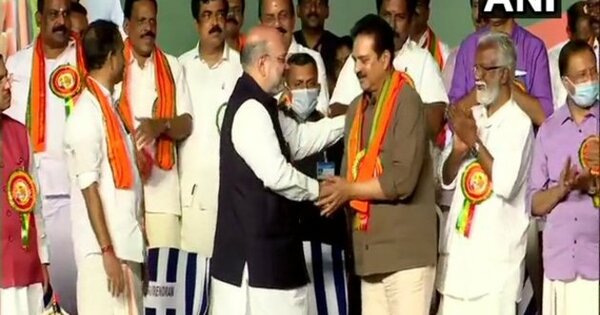 Actors Devan, Radha, ex-bureaucrat KV Balakrishnan join BJP