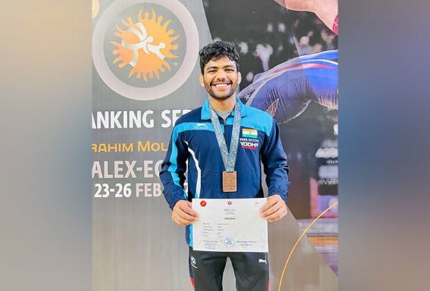 Ibrahim Moustafa wrestling: India's Ankit Gulia wins bronze medal in ...