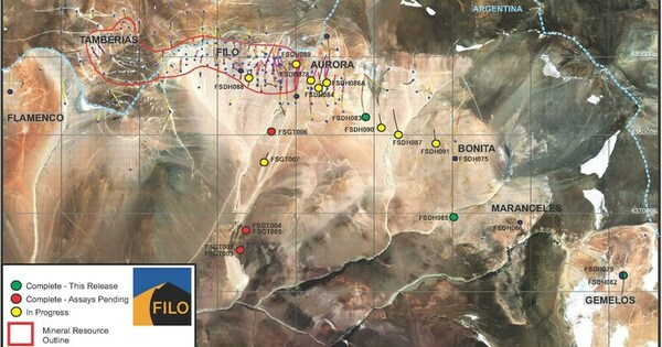 Aurora extension grows Filo del Sol strike to 5km
