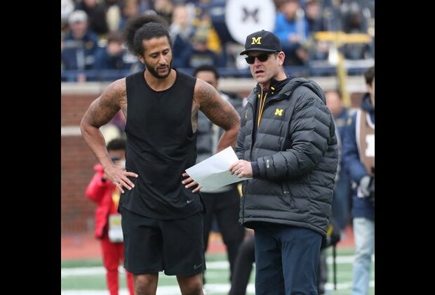 Chargers' Jim Harbaugh wants to hire Colin Kaepernick