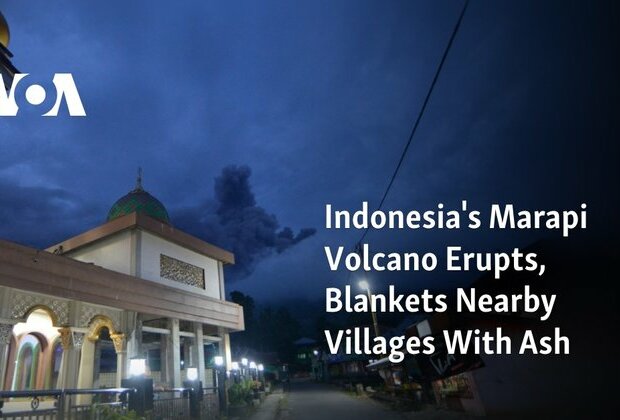 Indonesia's Marapi Volcano Erupts, Blankets Nearby Villages With Ash