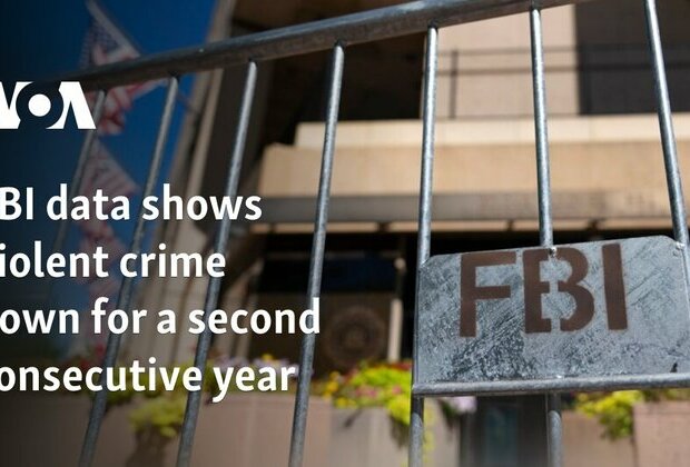 FBI data shows violent crime down for a second consecutive year