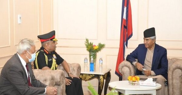 Indian Army Chief Manoj Pande pays courtesy call to Nepal PM