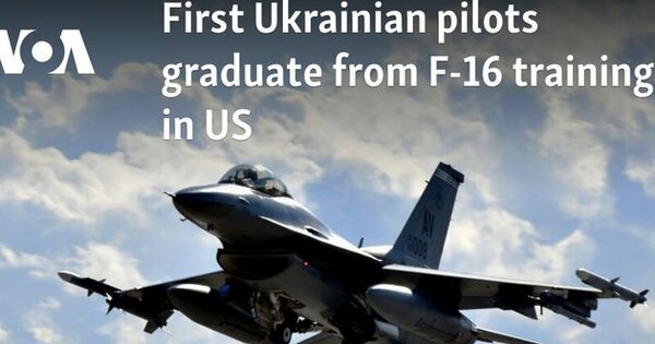 First Ukrainian pilots graduate from F-16 training in US