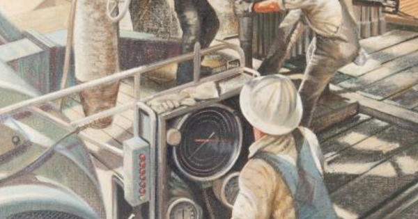 Rare painting of Australia's first commercial oil discovery goes to auction