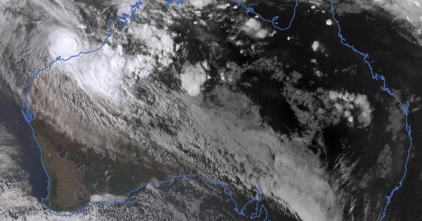 Cat 5 Cyclone Zelia descends on Pilbara