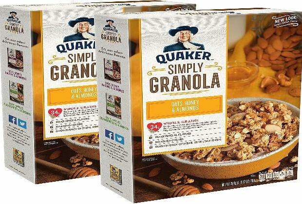 Quaker Oats recalls granola products over potential salmonella taint