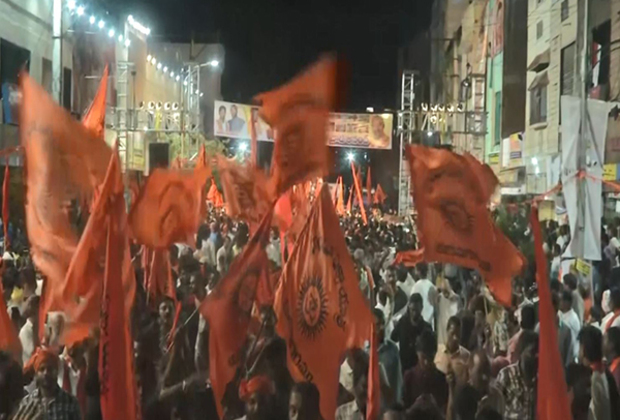 Union Minister Bandi Sanjay Kumar leads Hindu Ekta Yatra in Telangana