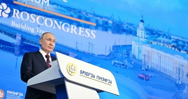 Russian economic growth exceeding global average Putin at SPIEF