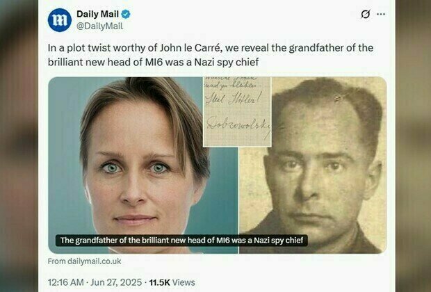 Incoming MI6 boss grandfather was Ukrainian Nazi Butcher media
