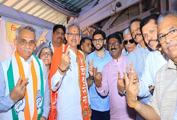 Shiv Sena (UBT) candidates Arvind Sawant, Anil Desai file nomination ...