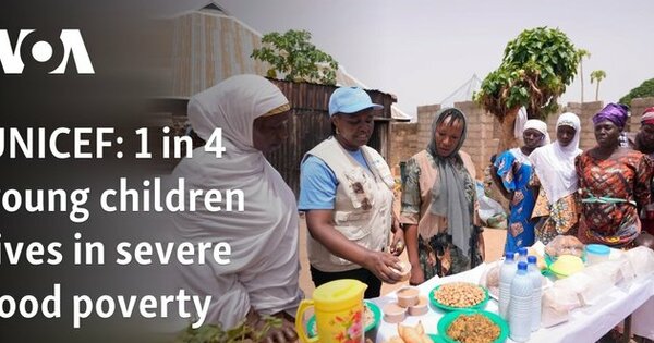 UNICEF: 1 in 4 young children lives in severe food poverty