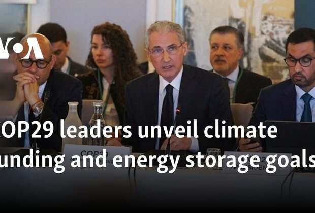 COP29 leaders unveil climate funding and energy storage goals