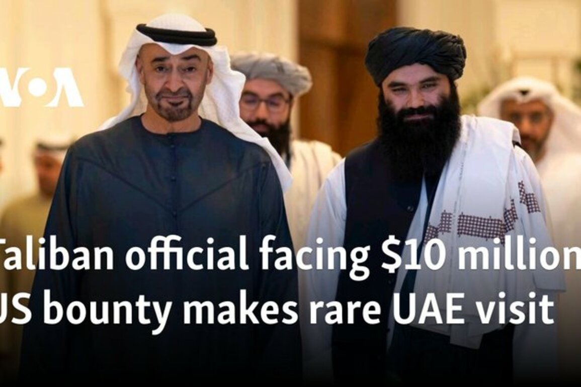 Taliban official facing $10 million US bounty makes rare UAE visit