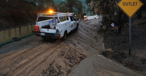 U.S.-CALIFORNIA-LOS ANGELES-HEAVY RAINFALL-AFTERMATH