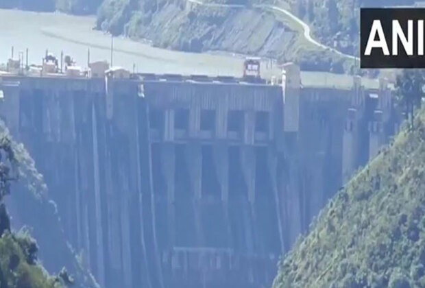 Gates of Baglihar Hydroelectric Power Project Dam remain closed